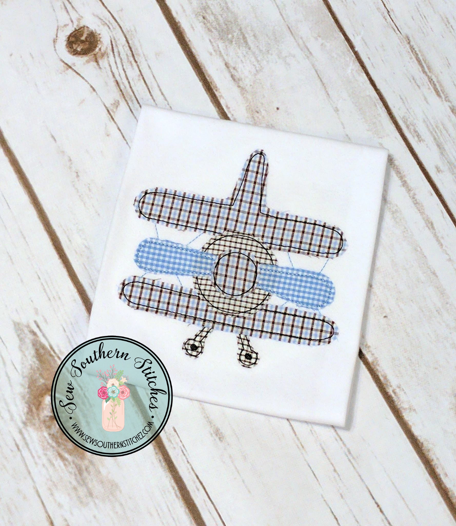 Raggedy Biplane Applique Design ~ Raw Edge Design ~ Instant Download - Etsy