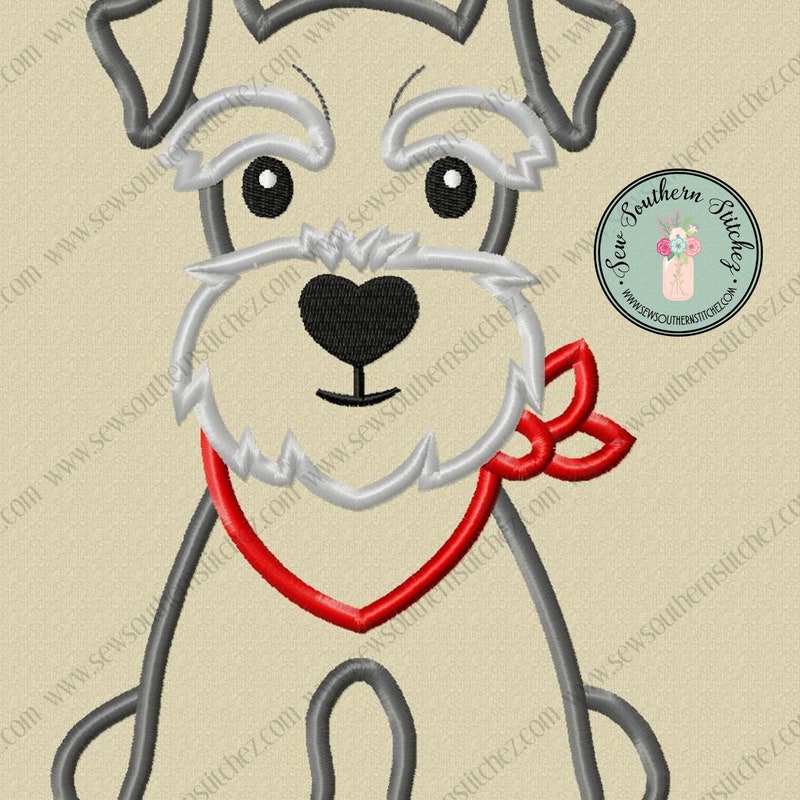 Schnauzer Fabric - Etsy