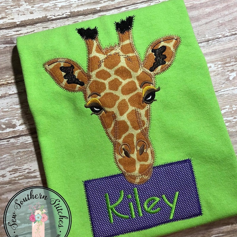 Giraffe Applique - Etsy