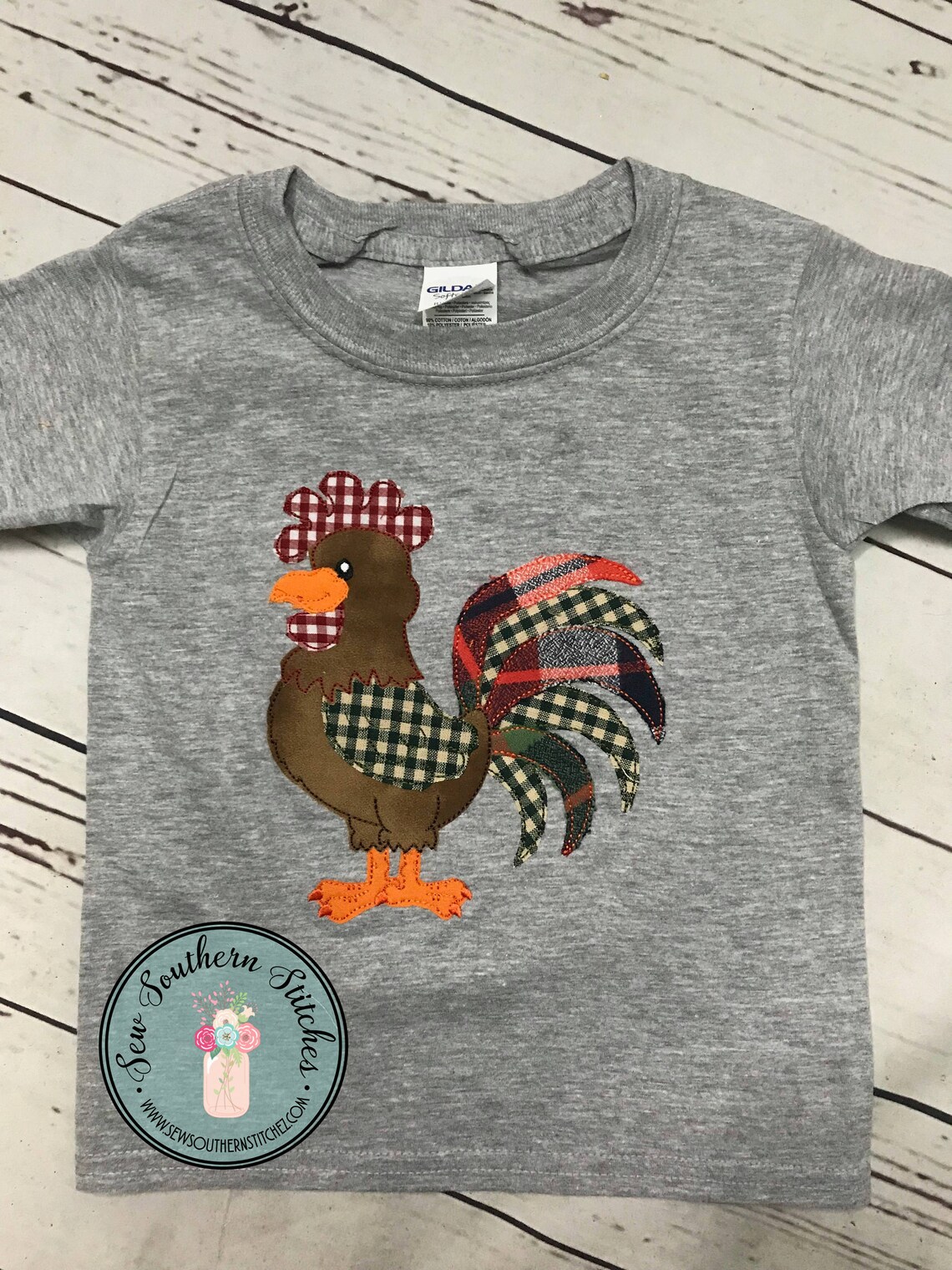 Raggedy Rooster Applique Design Instant Download - Etsy