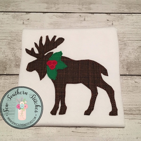 Moose Applique - Etsy