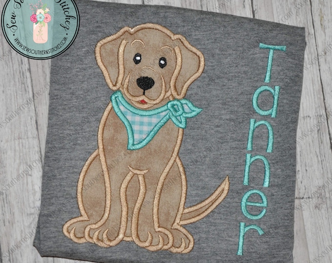 LABRADOR DOG APPLIQUE Design Machine Embroidery Instant Digital ...