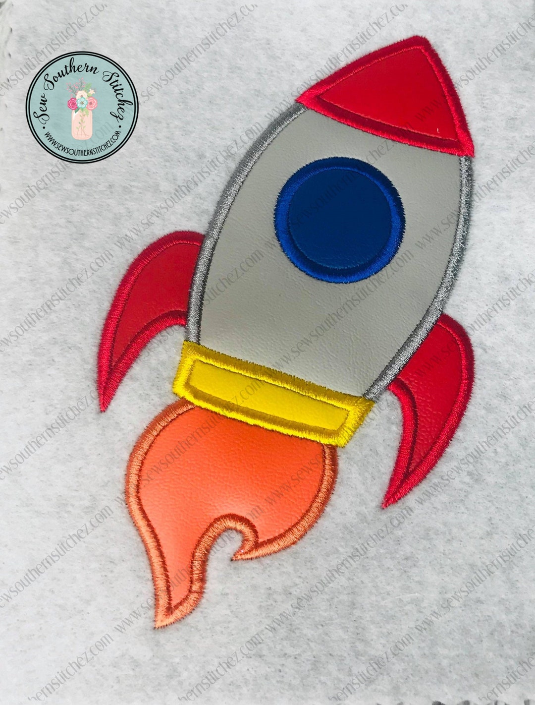 Rocket Applique Design ~ Satin Finish ~ Instant Download - Etsy