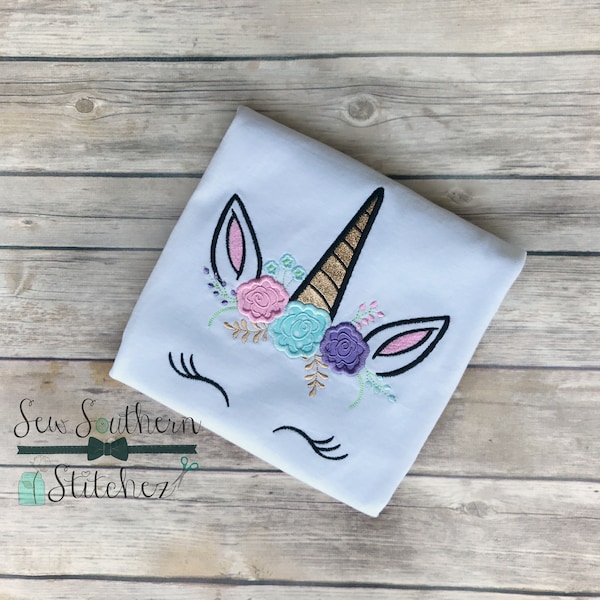 Unicorn Applique - Etsy