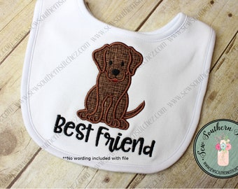 Black Lab Applique Design - Etsy