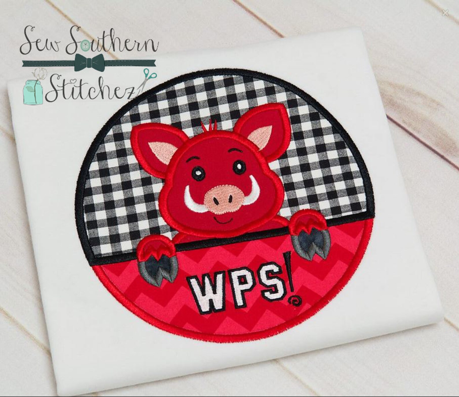 Pig Circle Applique ~ Pig Mascot ~ Instant Download - Etsy