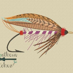 Feathered Fishing Lure Embroidery Design ~ Quick Stitch ~ Instant ...