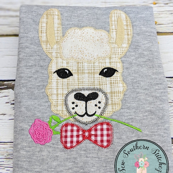 Llama Applique Design - Etsy