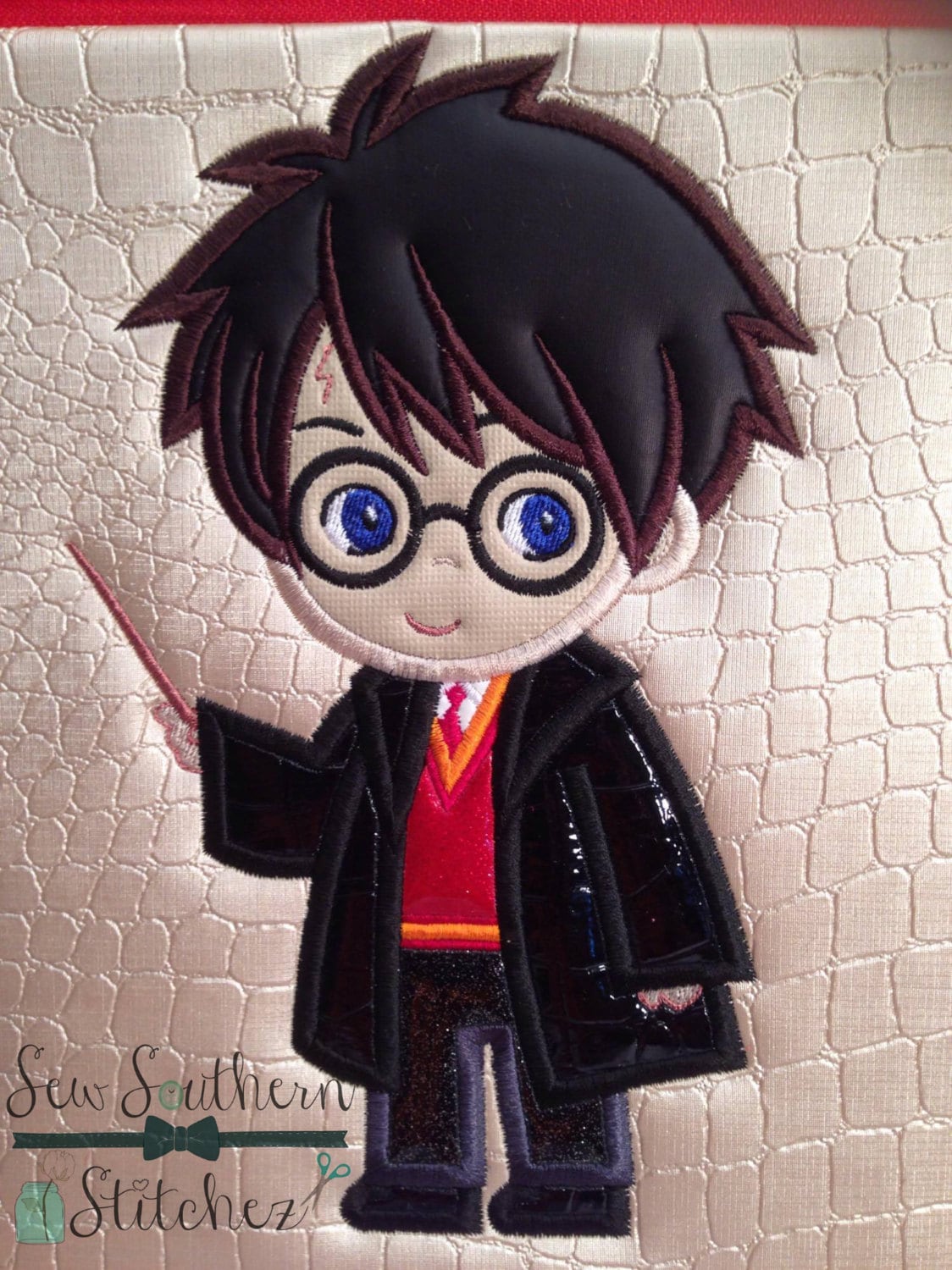 Magic Boy That Lived Applique Design Lightning Bolt Scar Instant ...