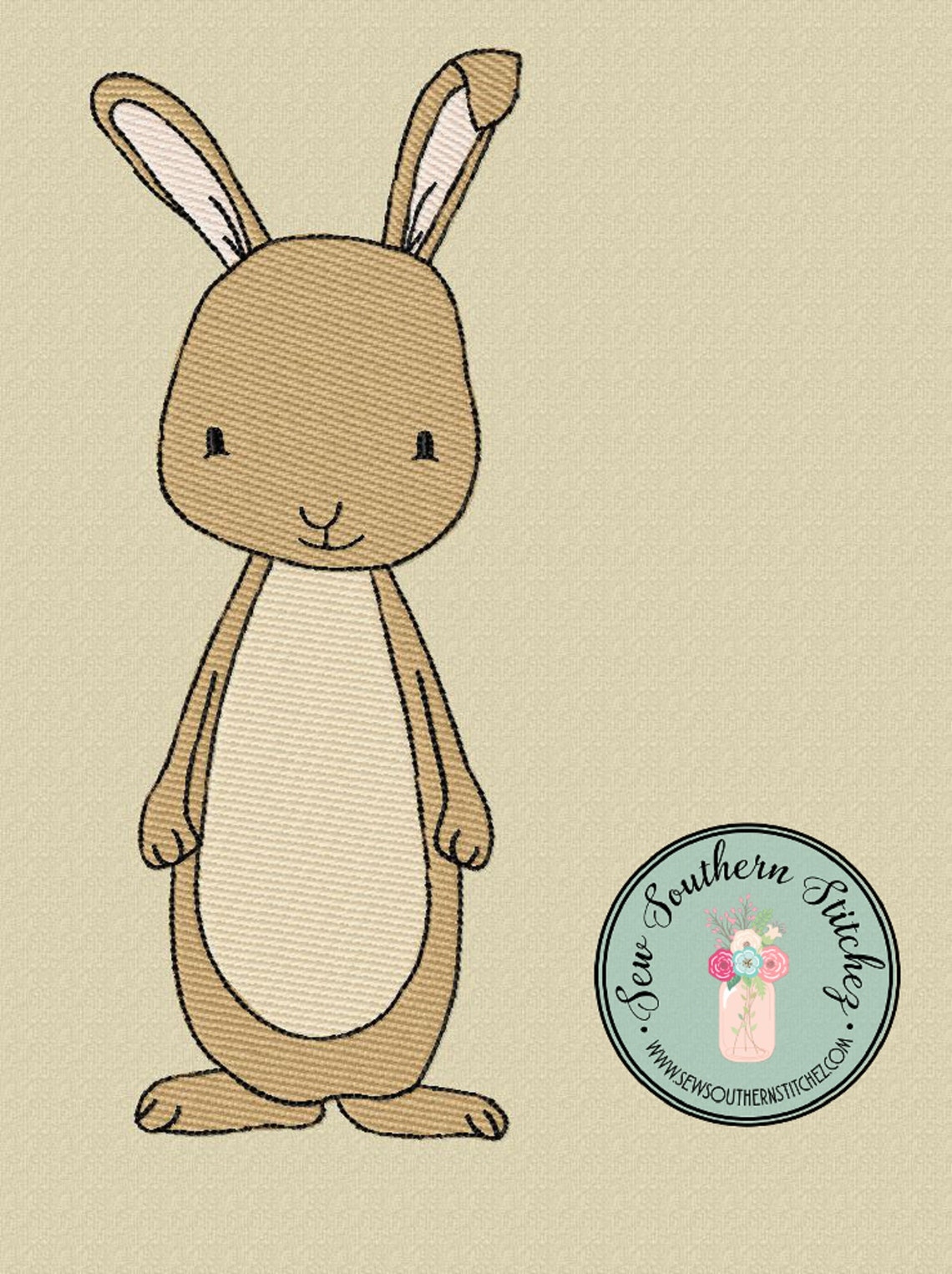 Sketchy Boy Bunny Embroidery Design Boy Easter Bunny | Etsy