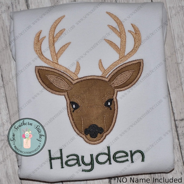 Deer Applique - Etsy