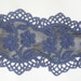 3 Yards in 3 1/4" Width in Navy Blue Color High End Crochet Cotton ...