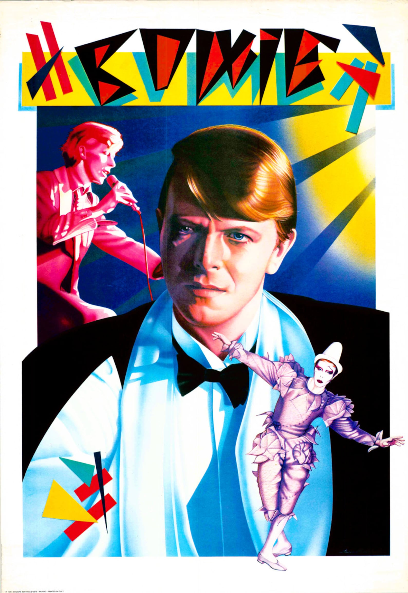 David Bowie Poster - 1980's Original Not A Reprint - Edizioni Beatrice ...