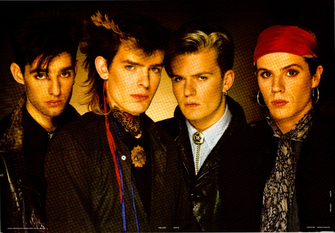 The CULT 1980's Poster - Printed in England - Etsy