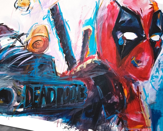 Deadpool Art Print Superhero Comic Book Poster Comics | Etsy