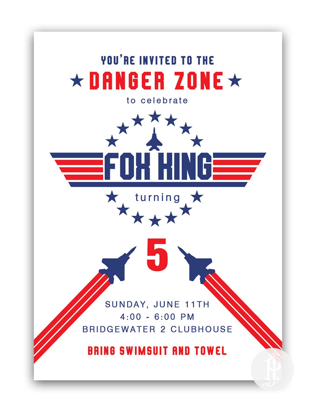 Fighter Jet Birthday Invitation - Etsy