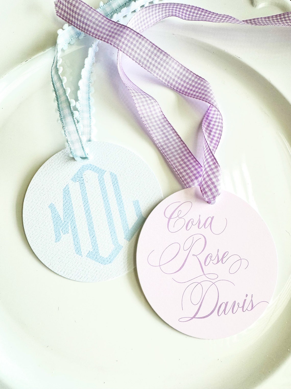Personalized Round Gift Tags - Etsy