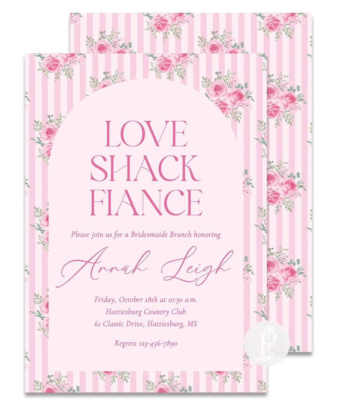 Love Shack Fancy Invitation / Love Shack Fiance / Bridal Invitation - Etsy