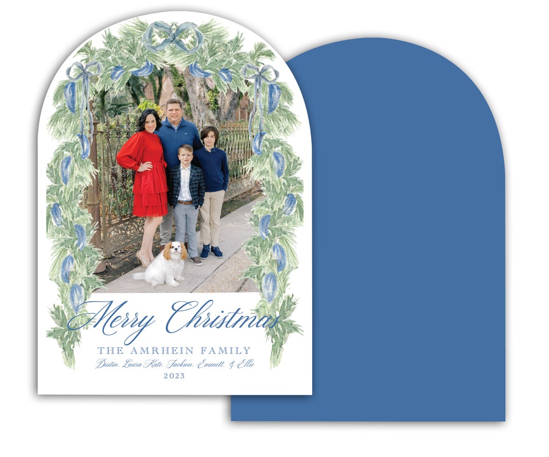 Arch Die Cut Christmas Cards - Etsy