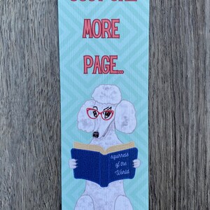 Bookmark for Poodle Lovers, Cute Page Marker for Dog Lover, Gift for ...