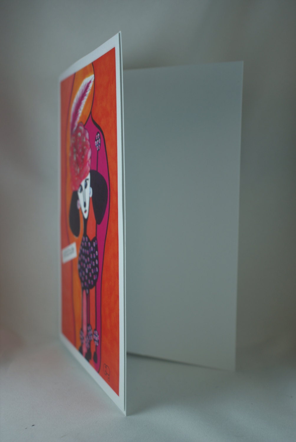 Poodle Greeting Card With Attitude - Etsy