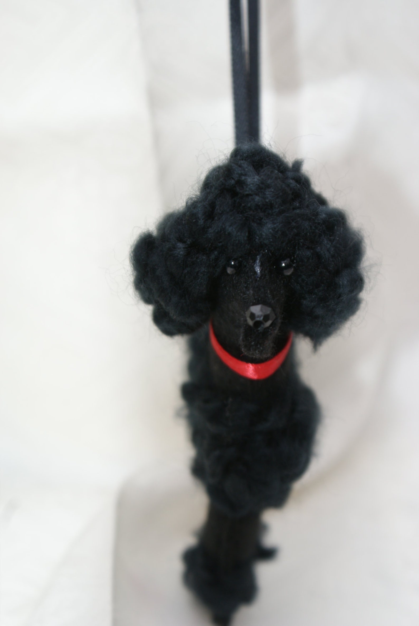 Felt Poodle Ornament Black Poodle Ornament Handmade Felt - Etsy