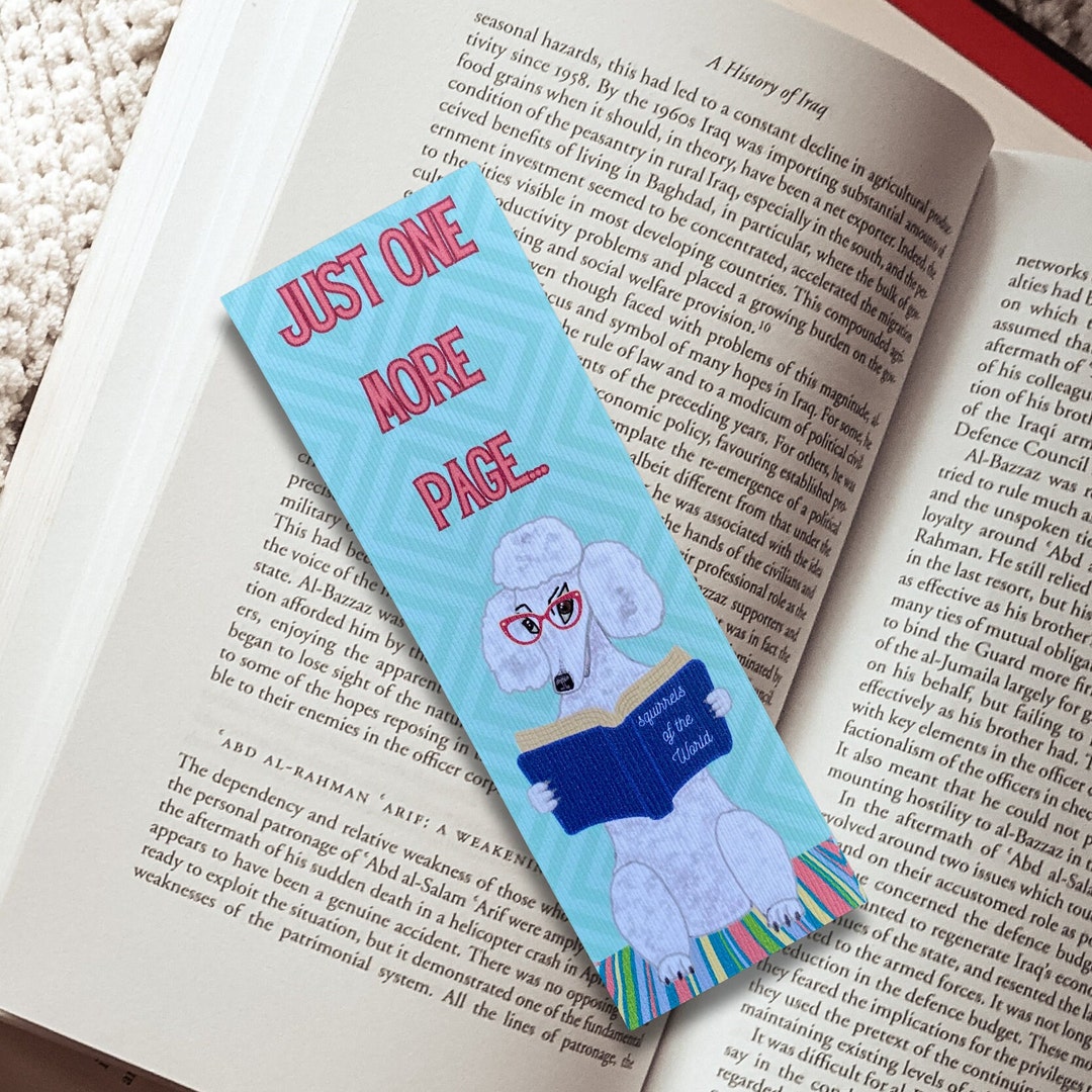 Bookmark for Poodle Lovers, Cute Page Marker for Dog Lover, Gift for ...