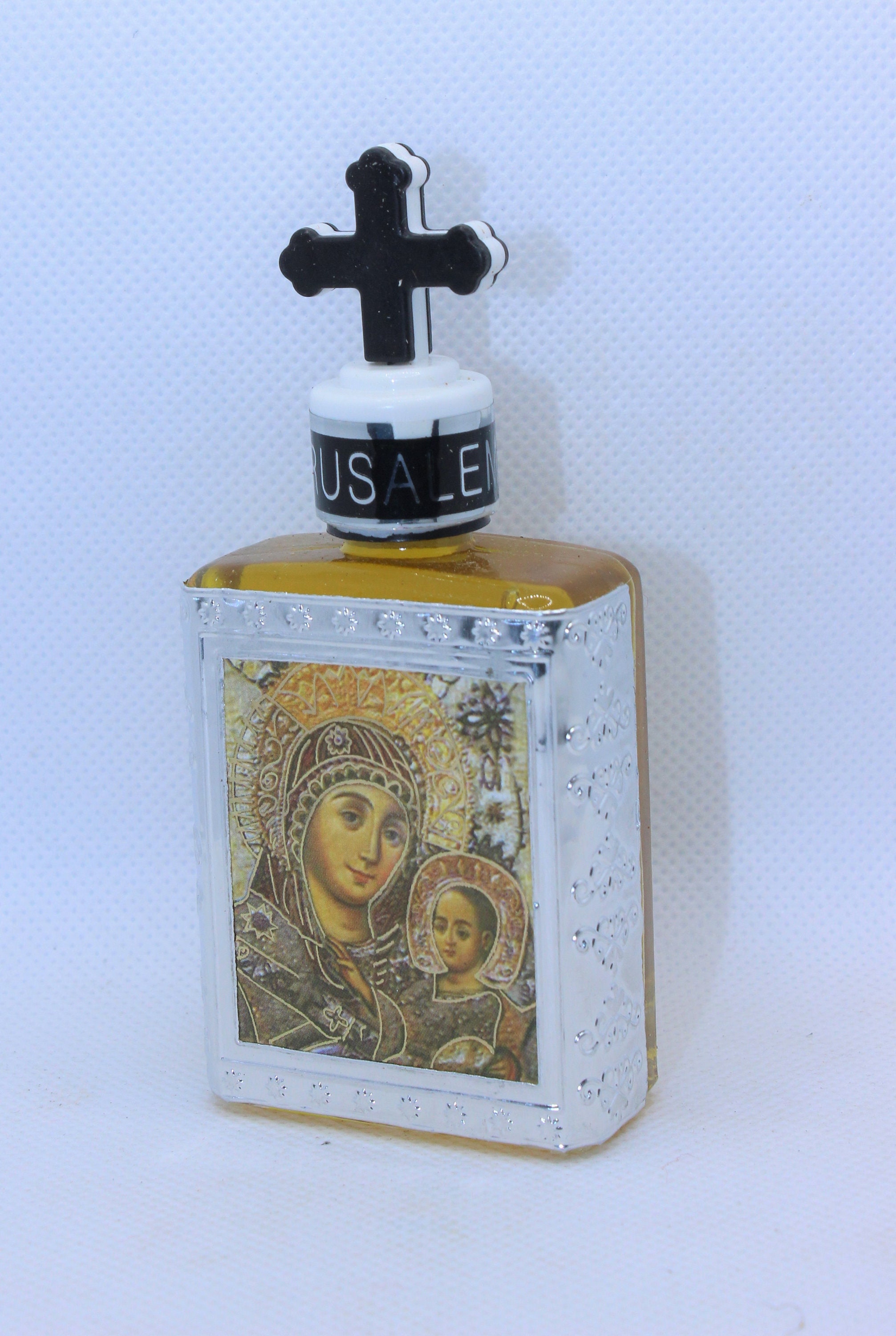 Myrrh Anointing Oil Glass Bottle 50ml From Jerusalem With Cross Cap - Etsy