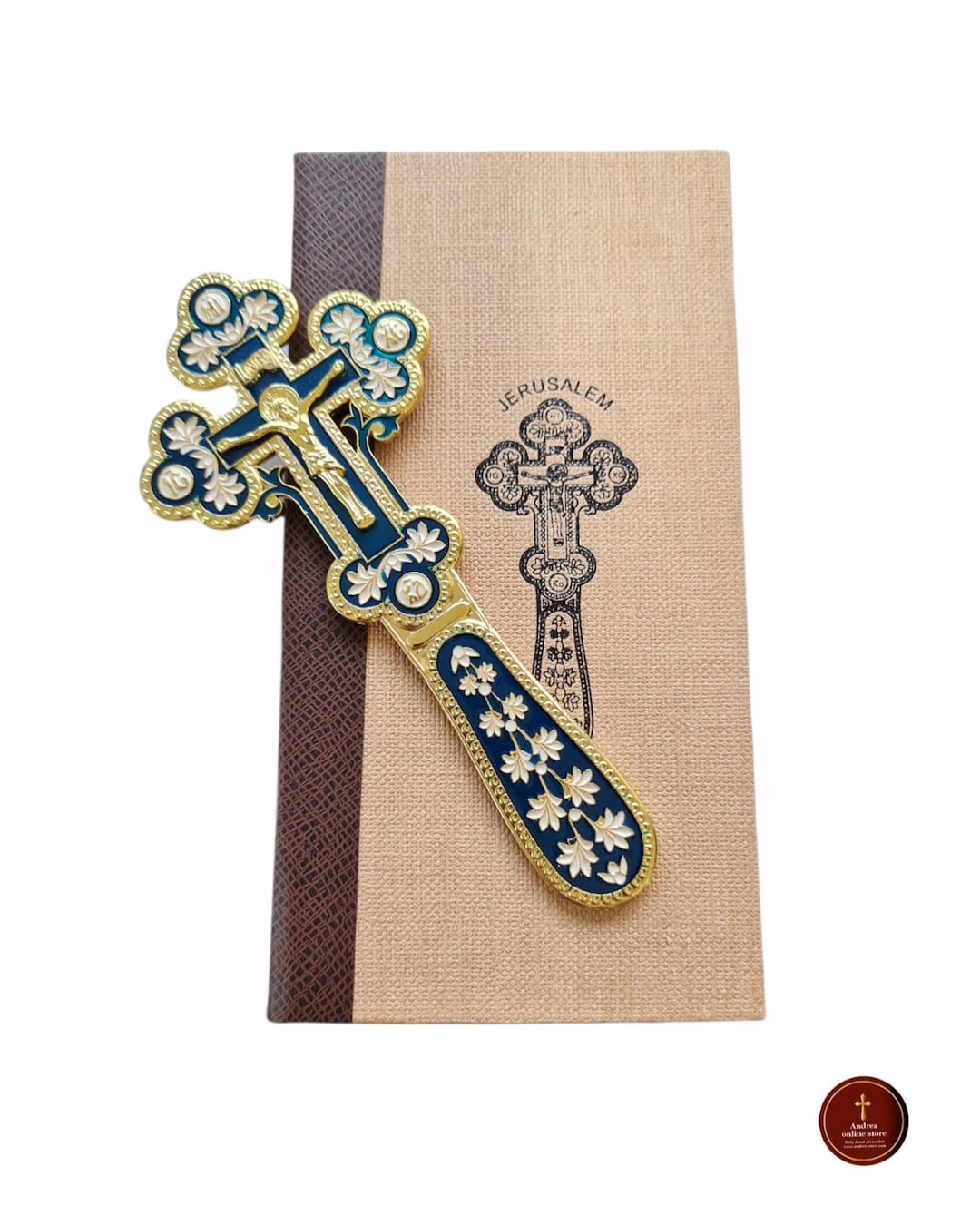 Blessing Cross for Father Size 20cm Made From Metal Dark Blue Colour ...
