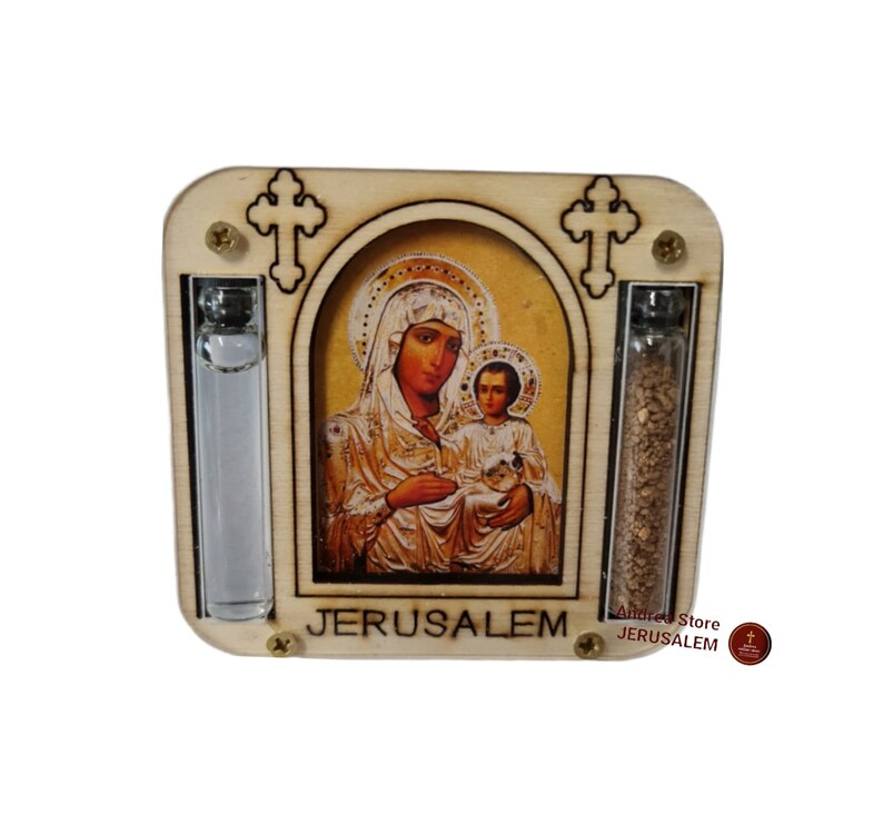 Hand Made Magnets From Holy Land Jerusalem Gift With Icon and Holy ...