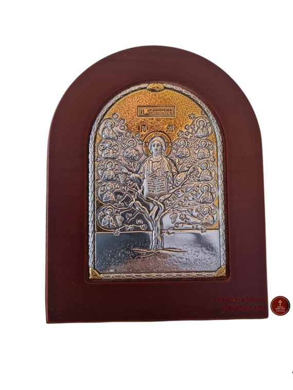 Silver 925 Orthodox Tree of Life Jesus With Apostles Authentic - Etsy