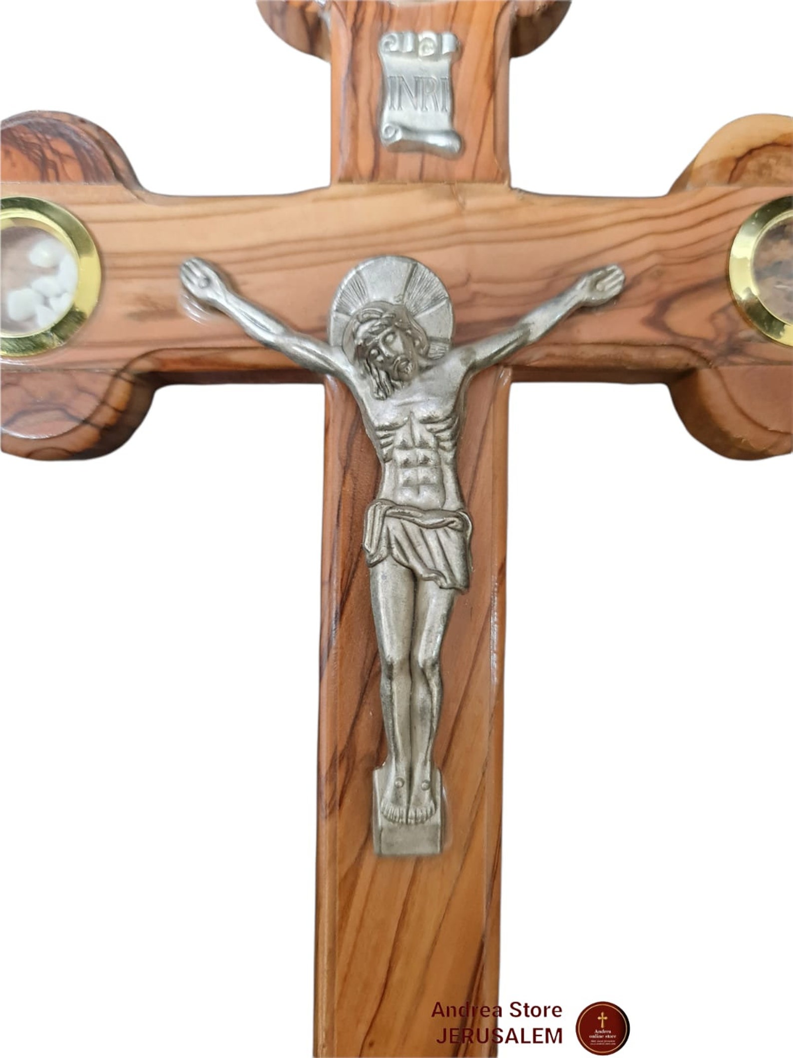 Orthodox Cross With Stand Made From Olive Wood 3 Sizes Available (12cm ...