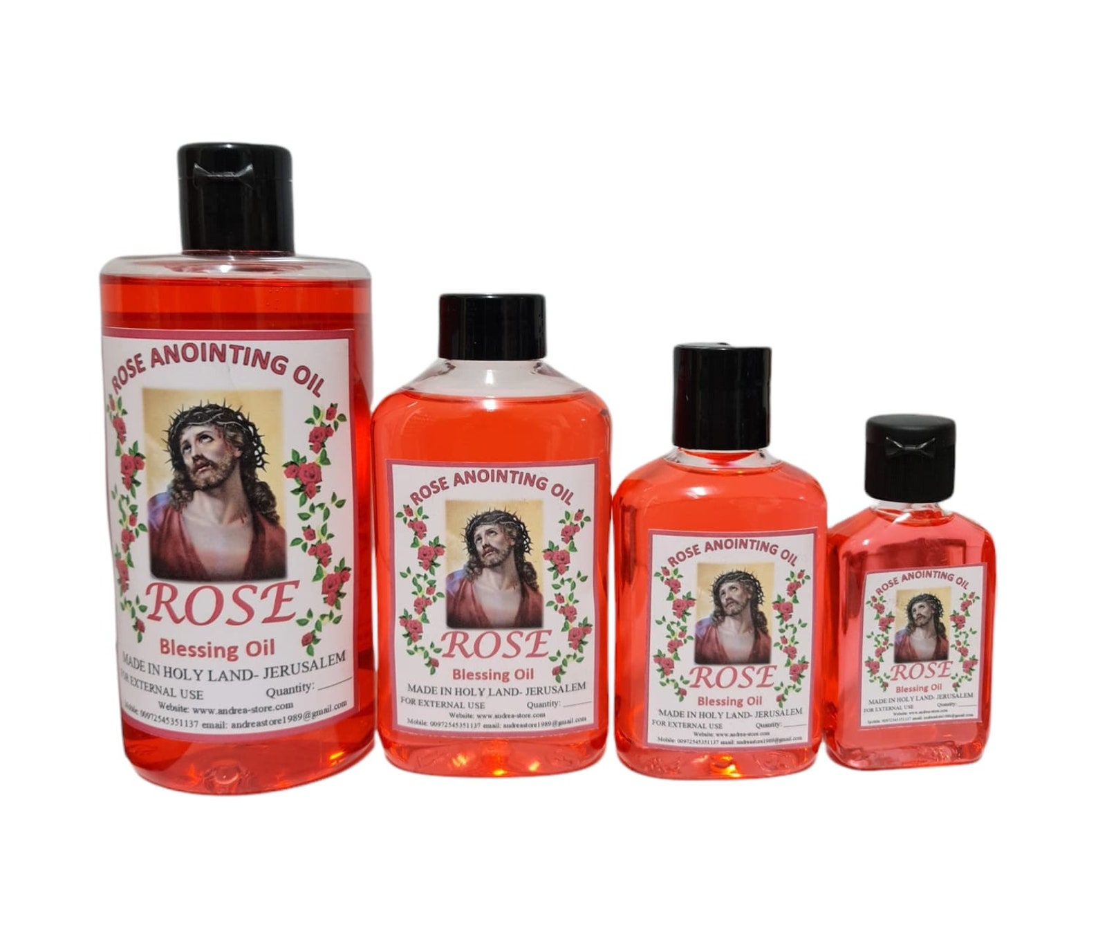 Rose Anointing Oil Blessing Oil From Holy Land Jerusalem Available in ...
