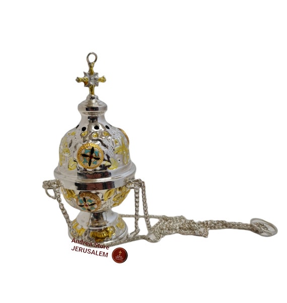 Brass Orthodox Incense Burner Hanging or Stand on the Table - Etsy