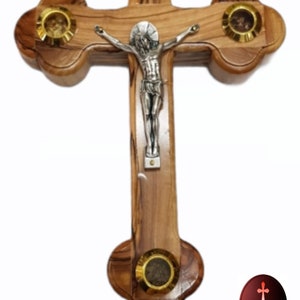 Orthodox Cross With Stand Made From Olive Wood 3 Sizes Available (12cm ...