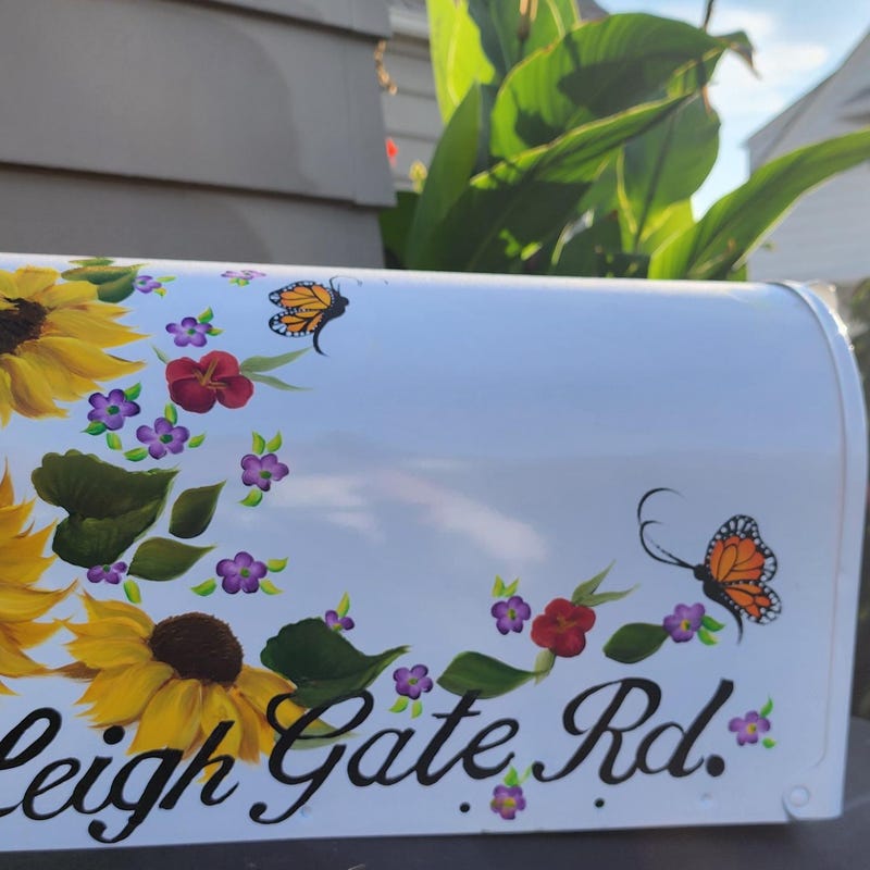Hand Painted Mailboxes - Etsy