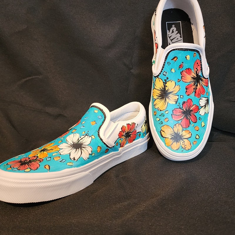 Hand Painted Vans - Etsy