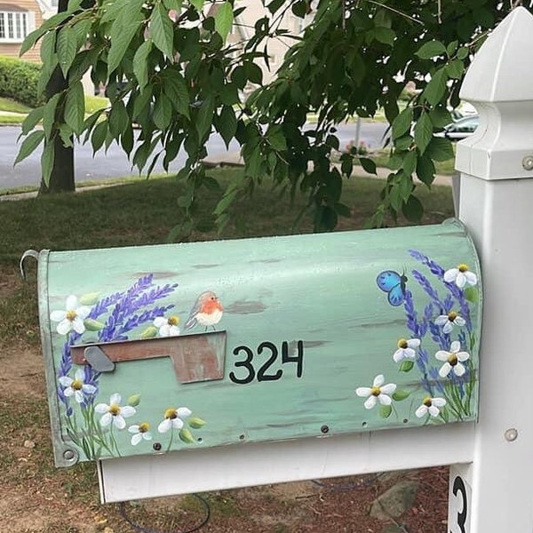 Hand Painted Mailboxes - Etsy