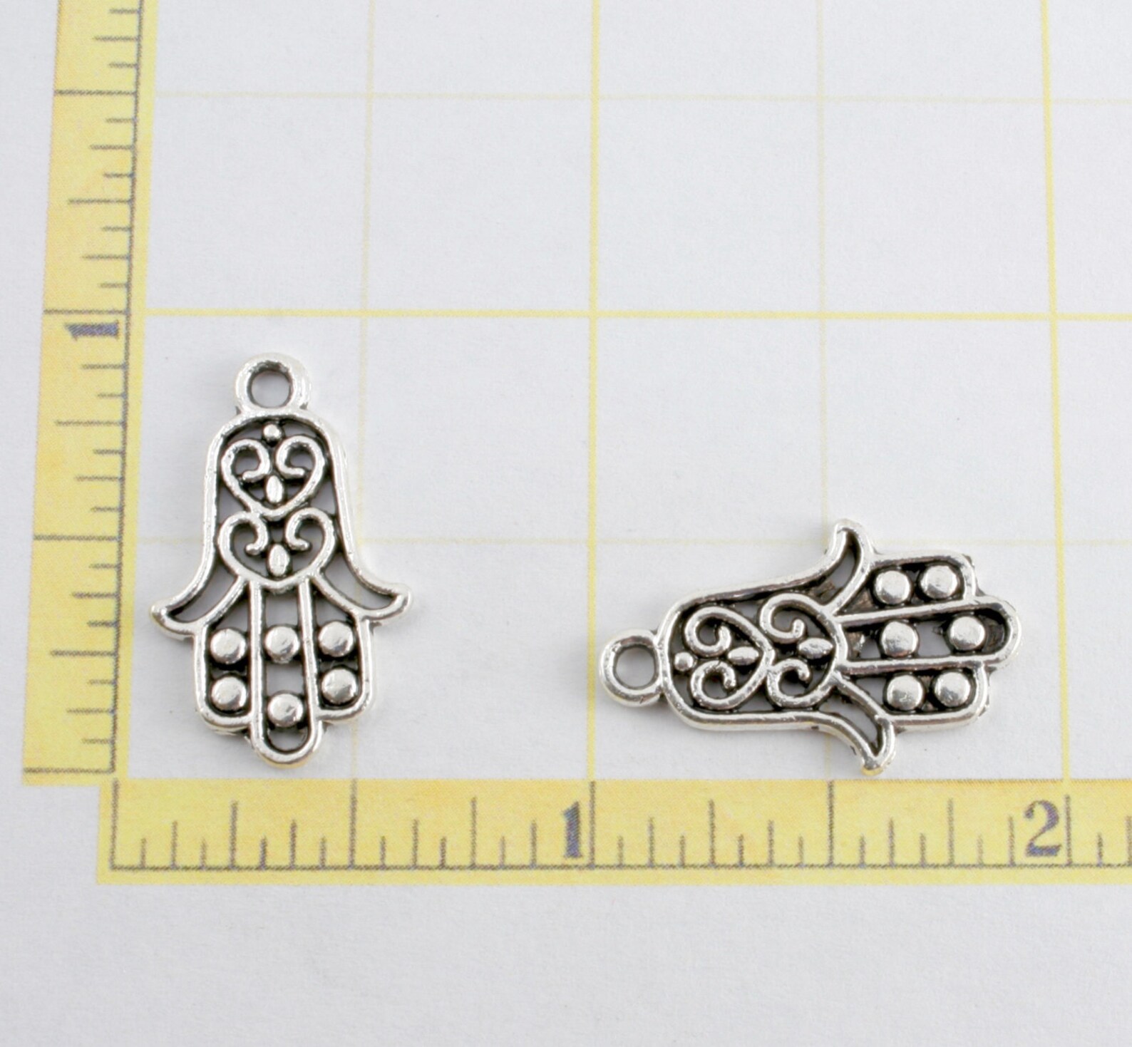 10 Pcs small Hamsa Hand Charms 22 X 14mm Antiqued Silver - Etsy