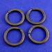 10 Pcs- 25mm Bronze Split Ring, 25 Mm, 12 Gauge, Antiqued Brass Key ...