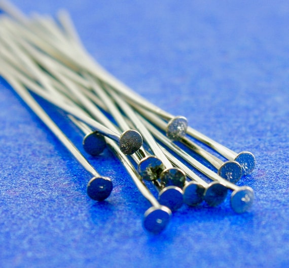 50 Pcs silver Tone Head Pins Dull Silver Head Pins 50mm | Etsy