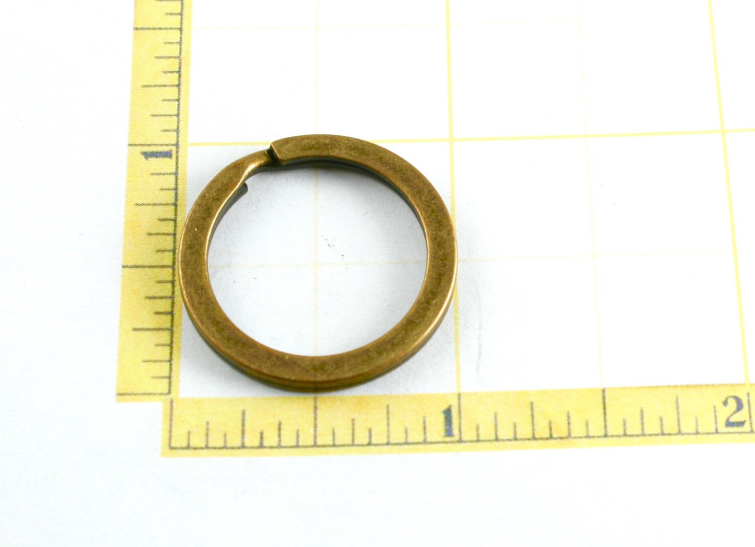 10 Pcs- 25mm Bronze Split Ring, 25 Mm, 12 Gauge, Antiqued Brass Key ...