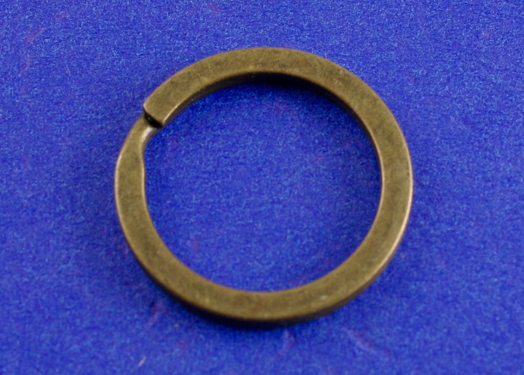 10 Pcs- 25mm Bronze Split Ring, 25 Mm, 12 Gauge, Antiqued Brass Key ...