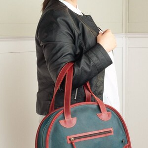 Retro Bowling Handbag Women Luxury Bag Personalized Bowler Bag High ...