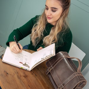 Retro Brown Leather Mini Satchel Bag Small Vintage Crossbody Purse ...