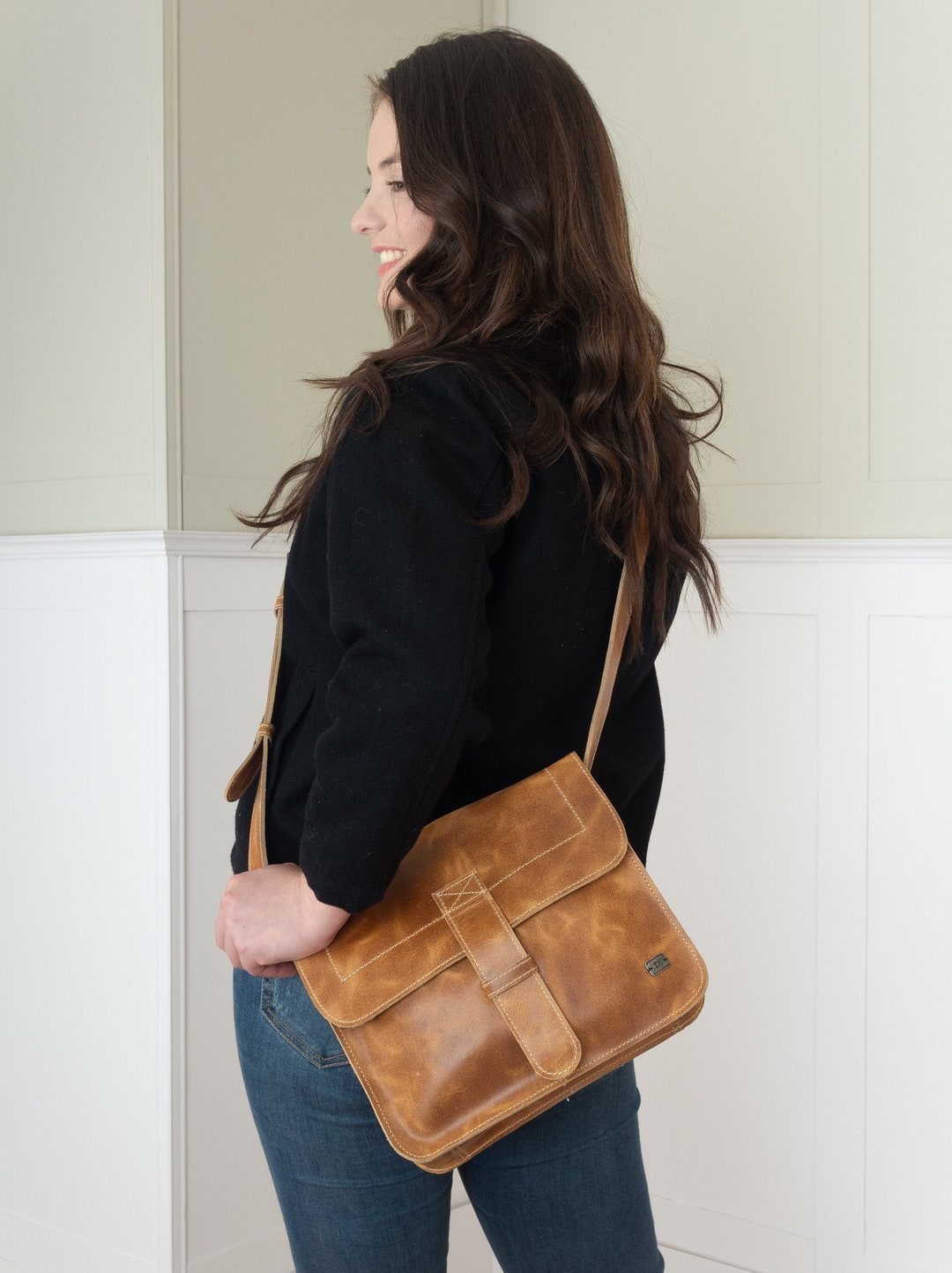Ledertasche für Frauen, Crossbody Tasche für Die Reise, kleine ...