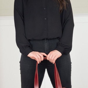 Leather Duffle Bag for Women Red Leather Weekend Bag for - Etsy