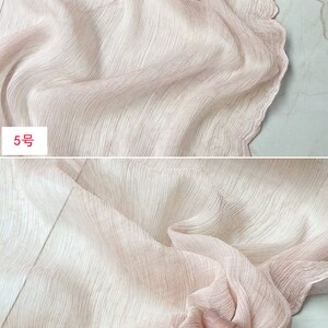 Crinkle Georgette,silk Crinkle Fabric for Crinkle Silk Scarf,colored ...