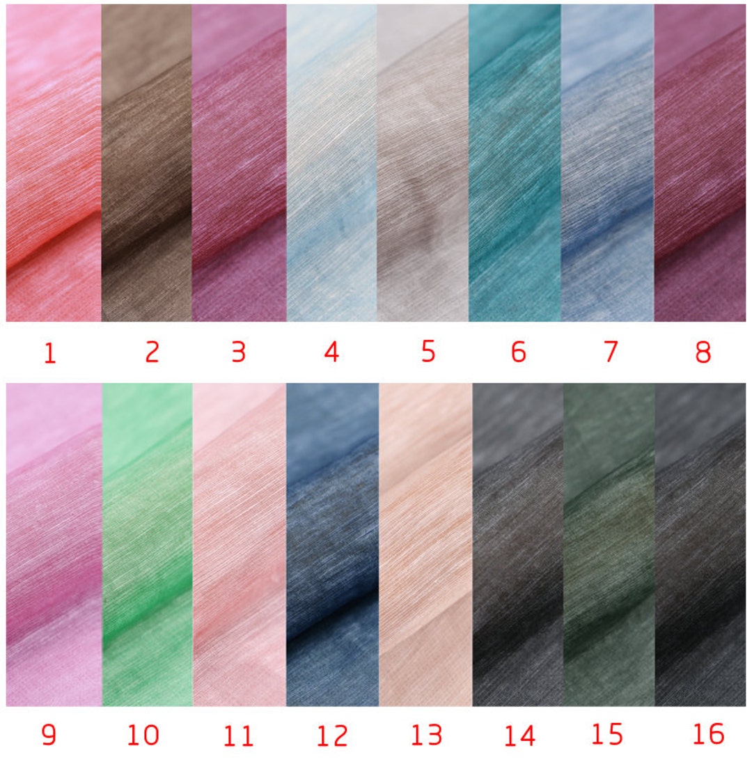 Silk Blend Linen Fabric,crinkle Silk and Linen Fabric,silk Crinkle ...