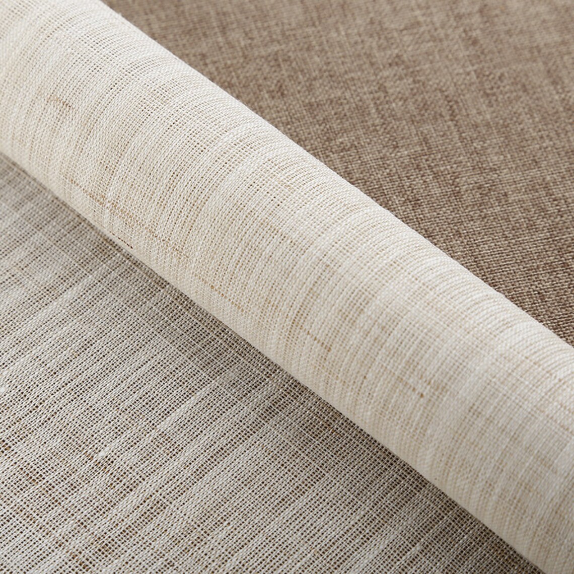 Tela de ramio blanco ropas naturales cortina de ramio normal | Etsy